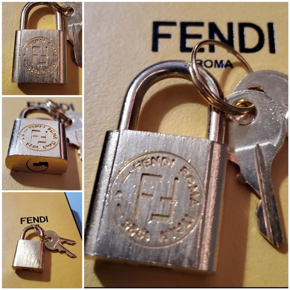 Fendi | Bags | Fendi Padlock And Keys Rare Find Vintage Collectibles W ...